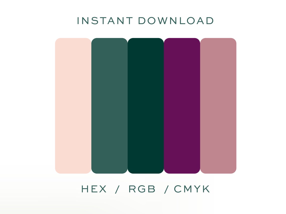 Whimsical Color Palette for Website, Earthy Brand Palette, Color ...