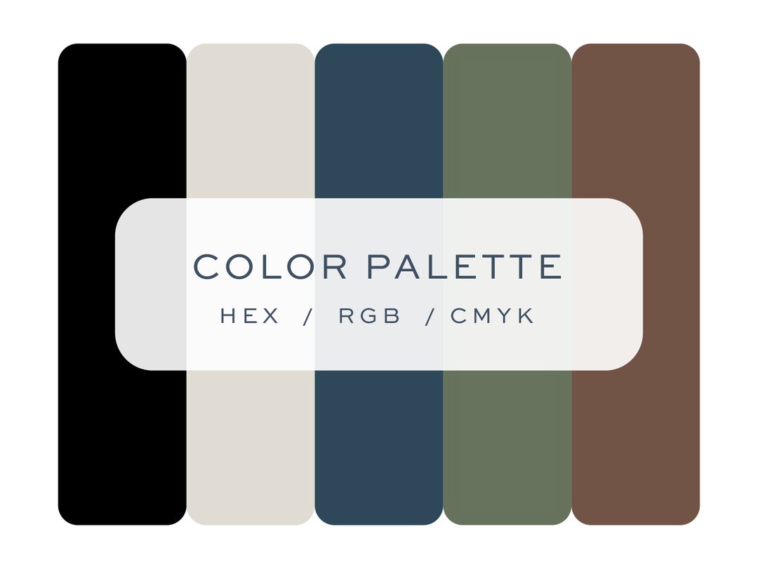 Color Palette for Website, Brand Palette, Color Palette Hex Codes ...