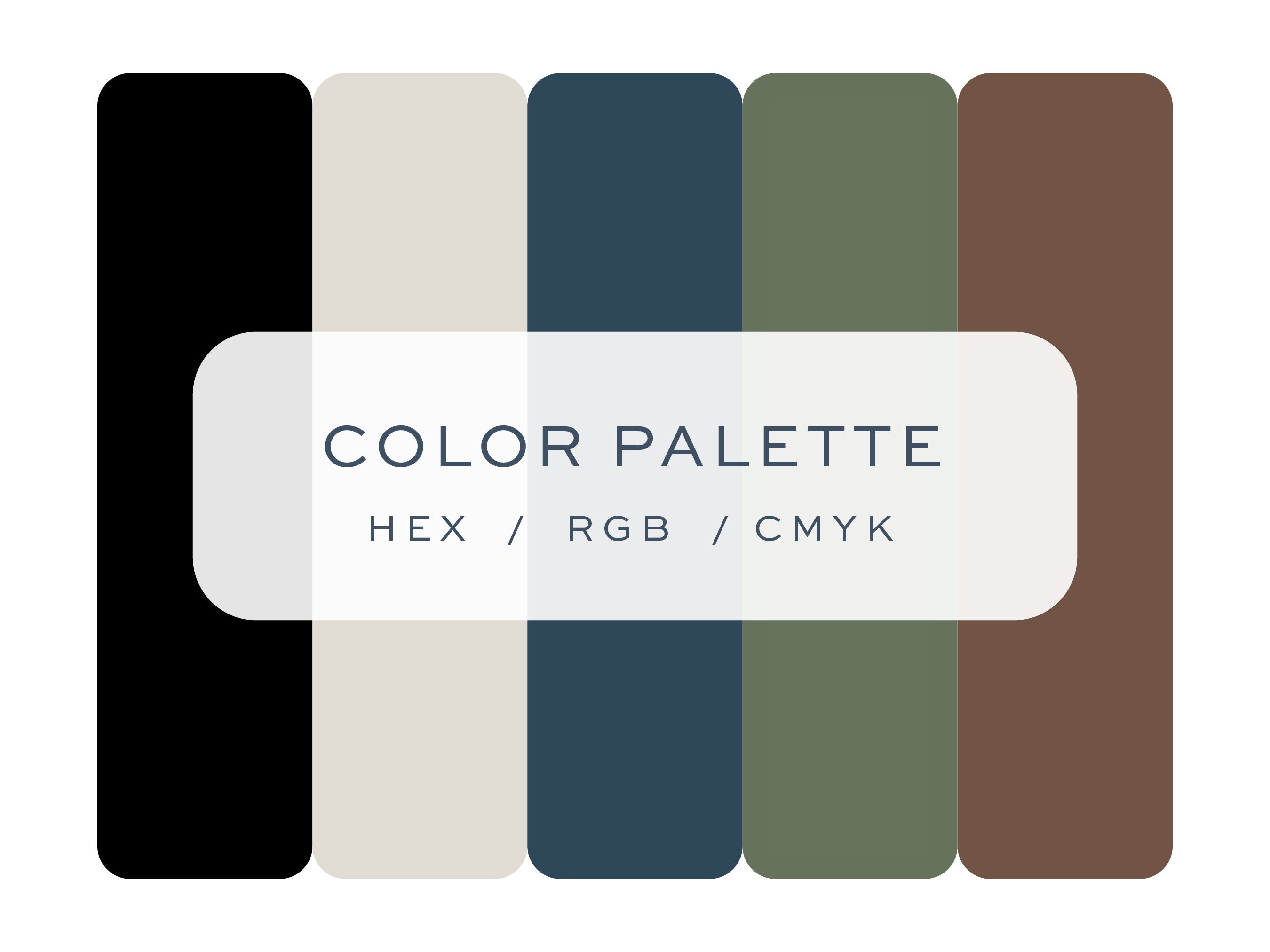 Color Palette for Website, Brand Palette, Color Palette Hex Codes ...