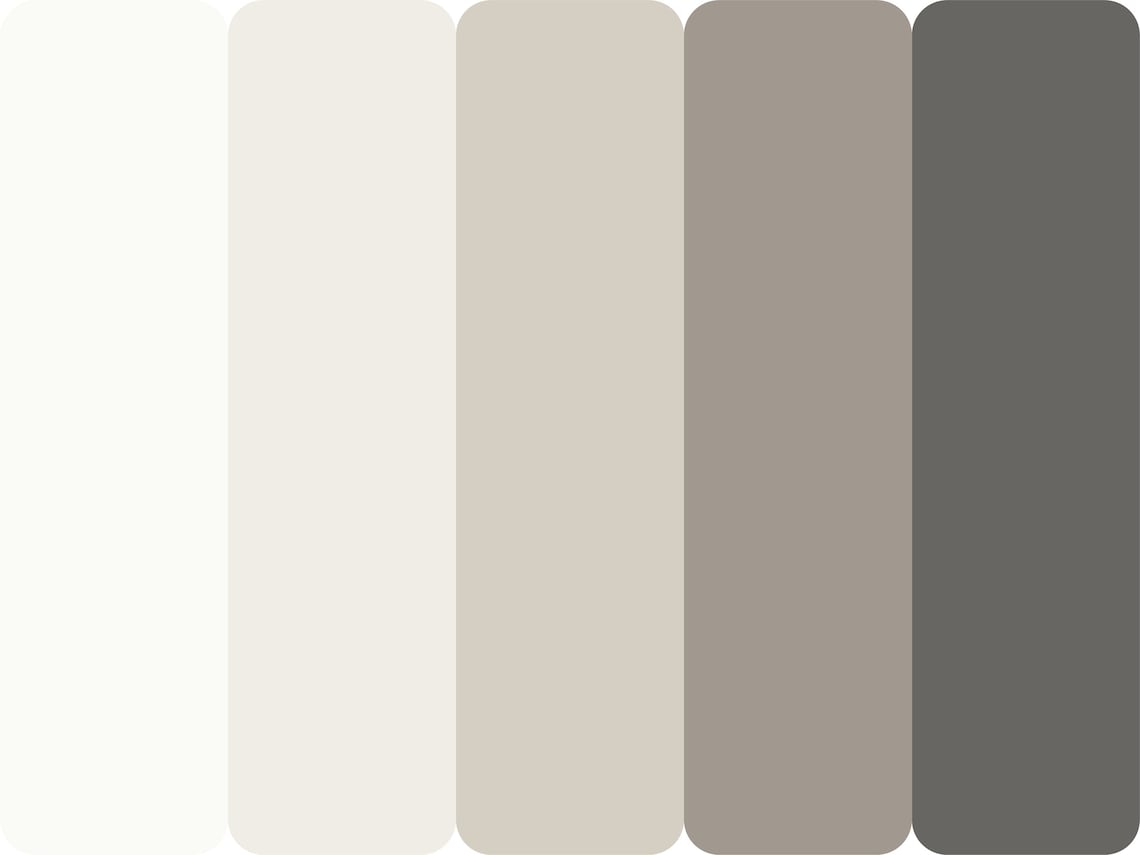 Greige Color Palette for Website, Brand Palette, Color Palette Hex ...