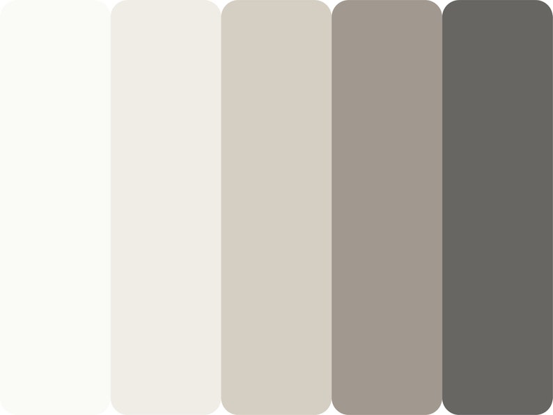 Greige Color Palette for Website, Brand Palette, Color Palette Hex ...