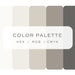 Greige Color Palette for Website, Brand Palette, Color Palette Hex ...