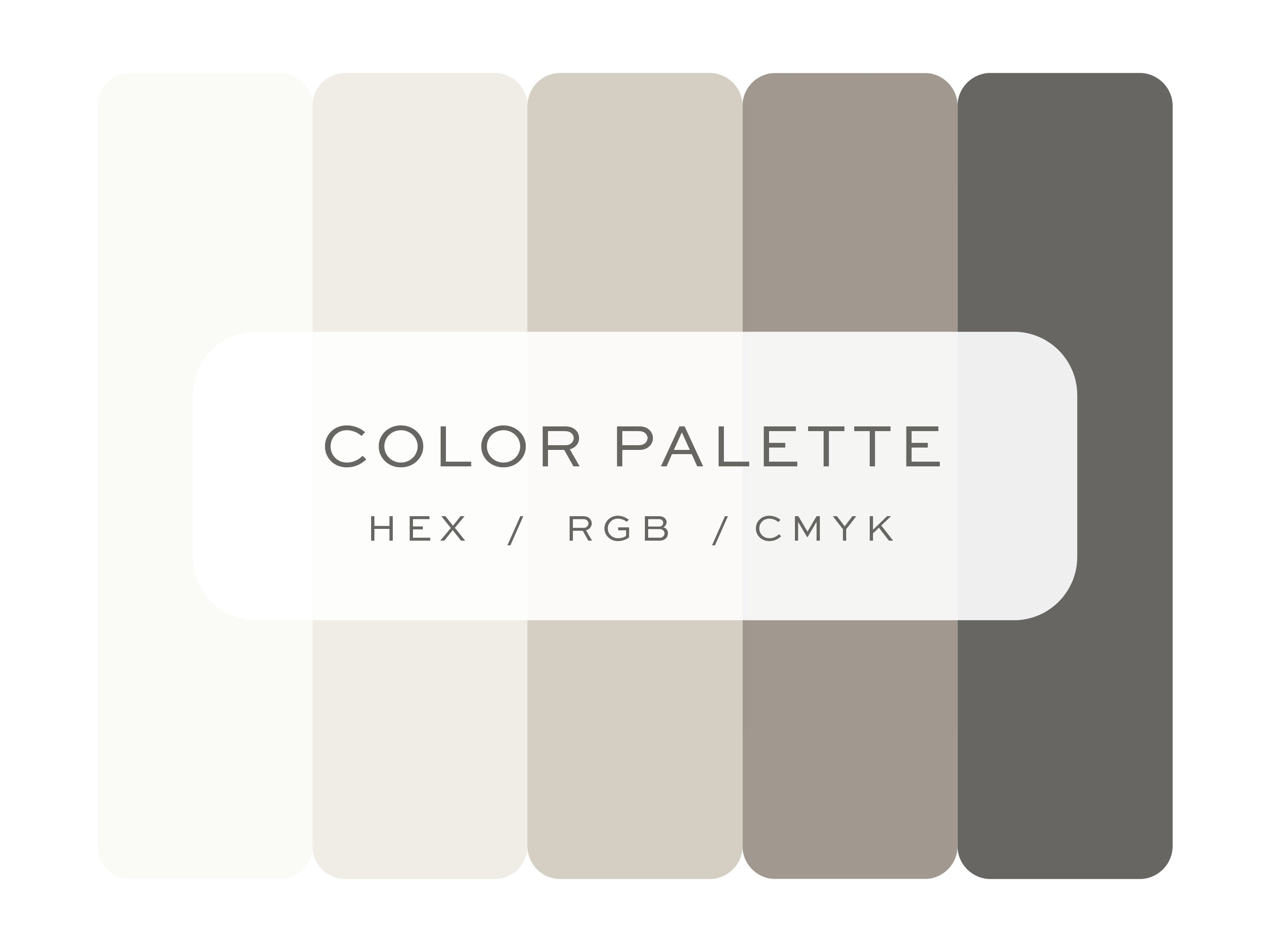 Greige Color Palette for Website, Brand Palette, Color Palette Hex ...