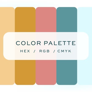 Color Palette for Website, Brand Colour Palette, Brand Palette, Color ...