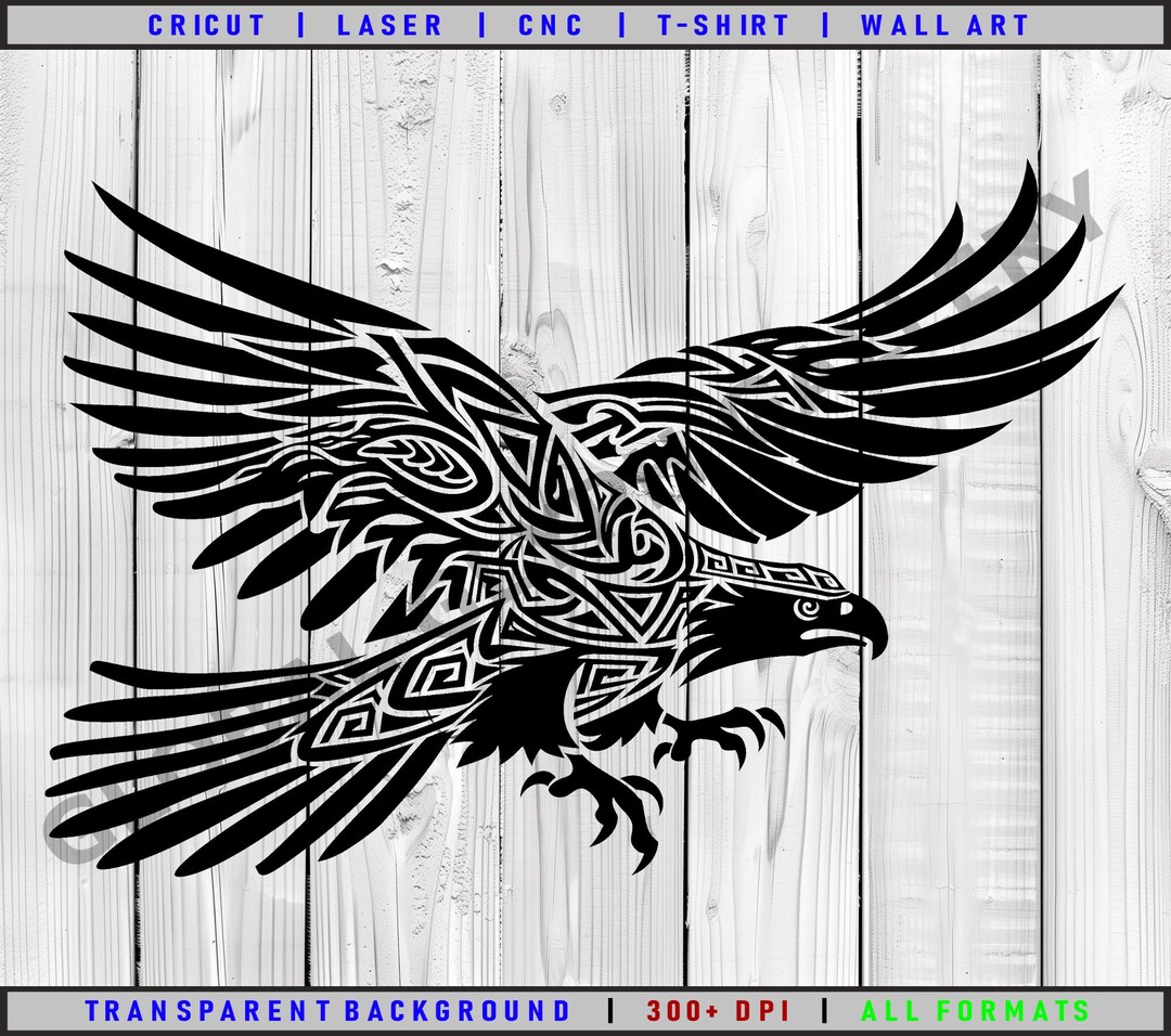 Celtic Eagle SVG | Eagle DXF | Cricut Cut File | Celtic Knot Art ...