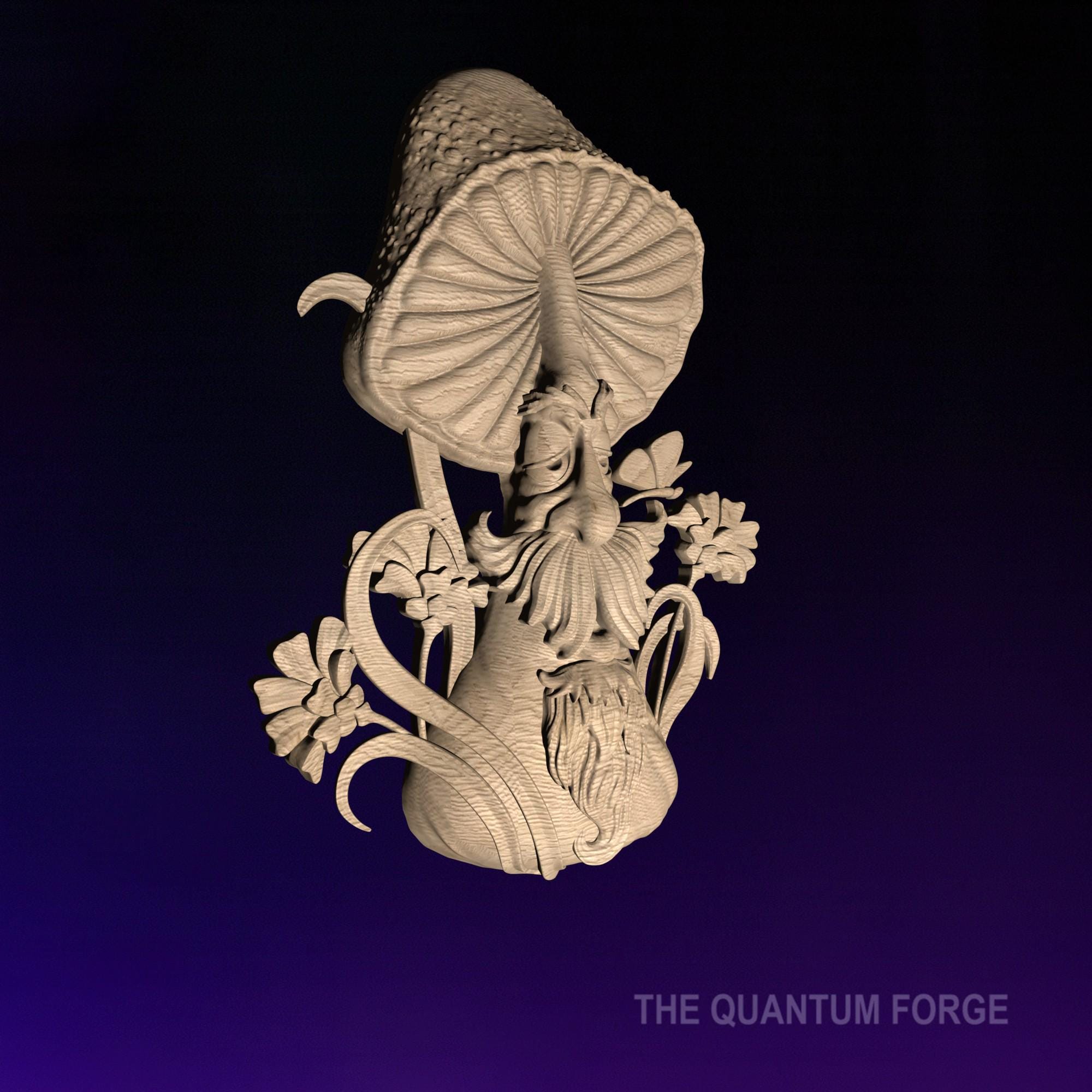 Mushroom Man STL | 3D CNC STL File | Digital Download | Vcarve Aspire ...