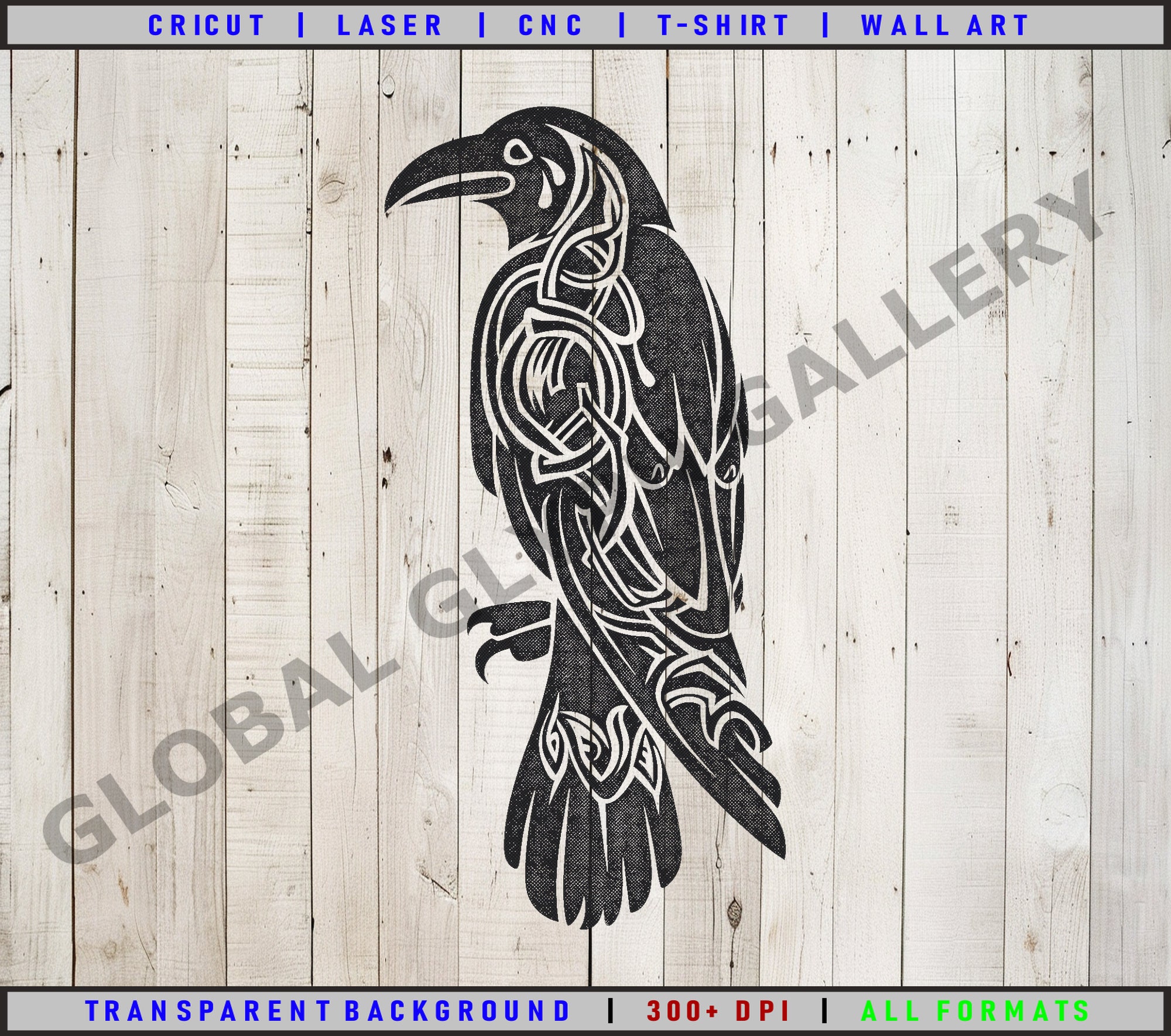 Celtic Raven SVG, Raven SVG, Celtic SVG, Celtic Tattoo, Digital ...