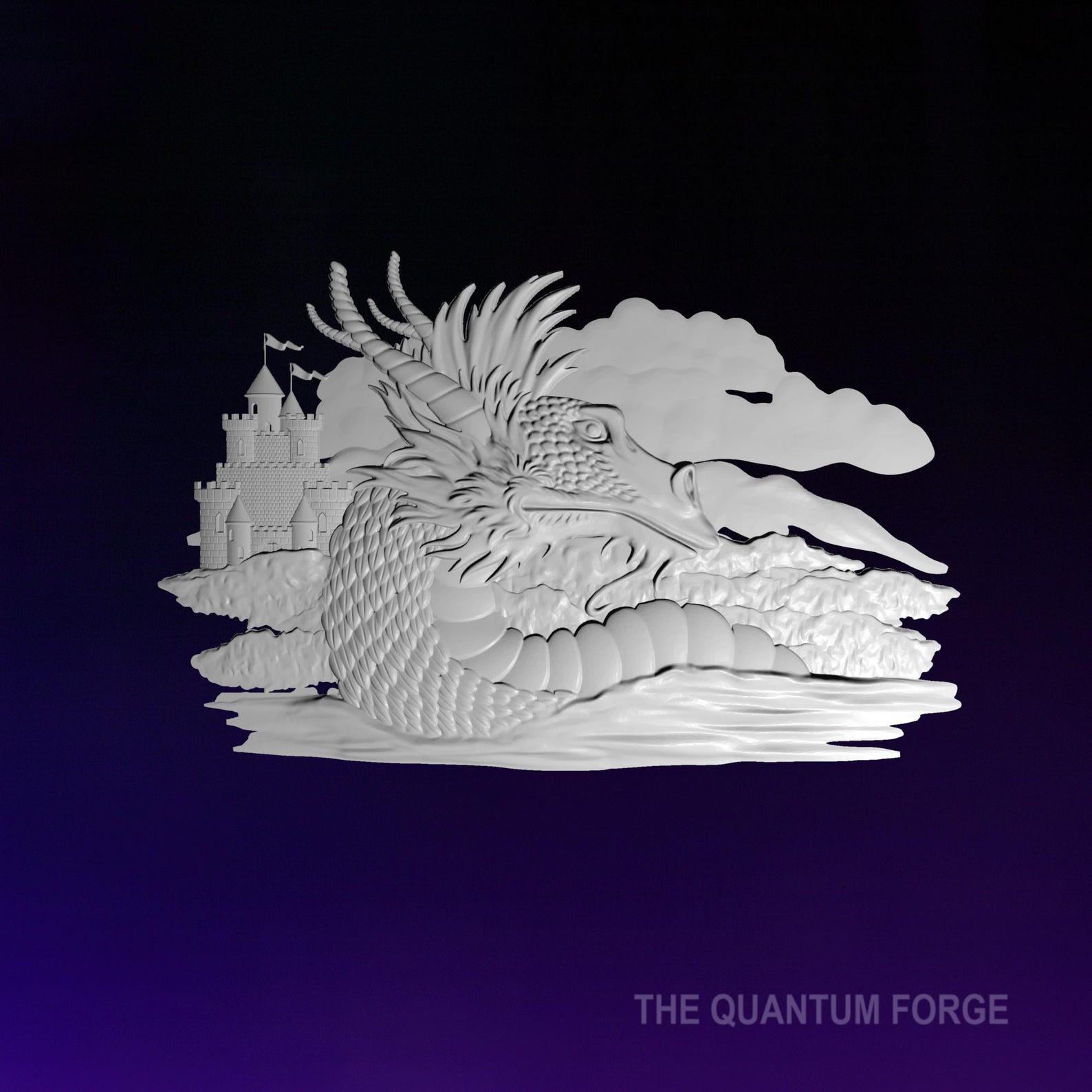 Dragon Castle STL | 3D CNC STL File | Digital Download | Vcarve Aspire ...