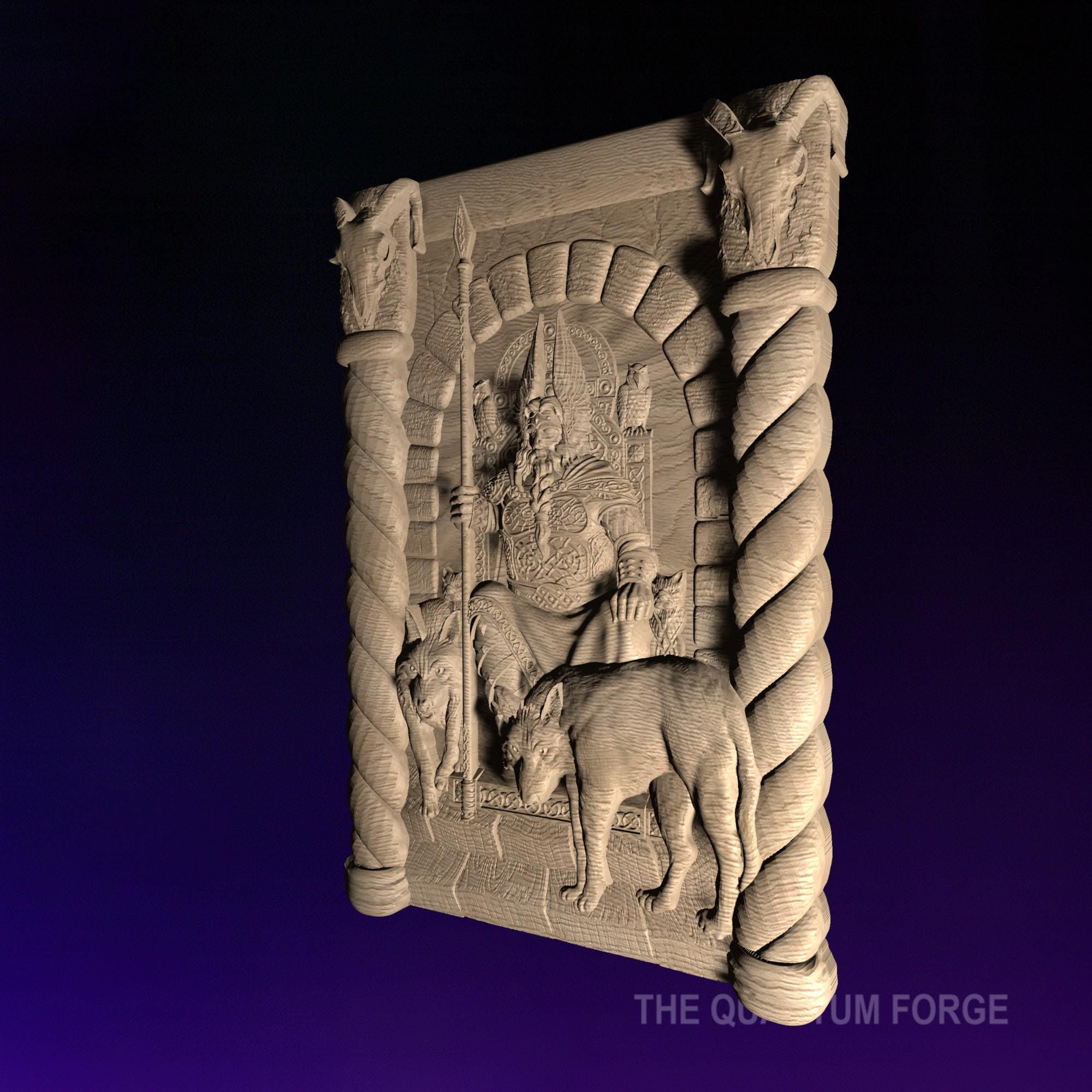 Odin STL | 3D CNC STL File | Digital Download | Vcarve Aspire Artcam ...