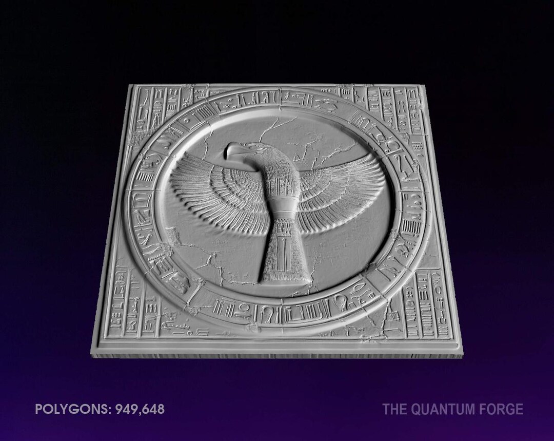 Egyptian Circle Symbol STL 3D CNC STL File Digital Download 3D Printer ...
