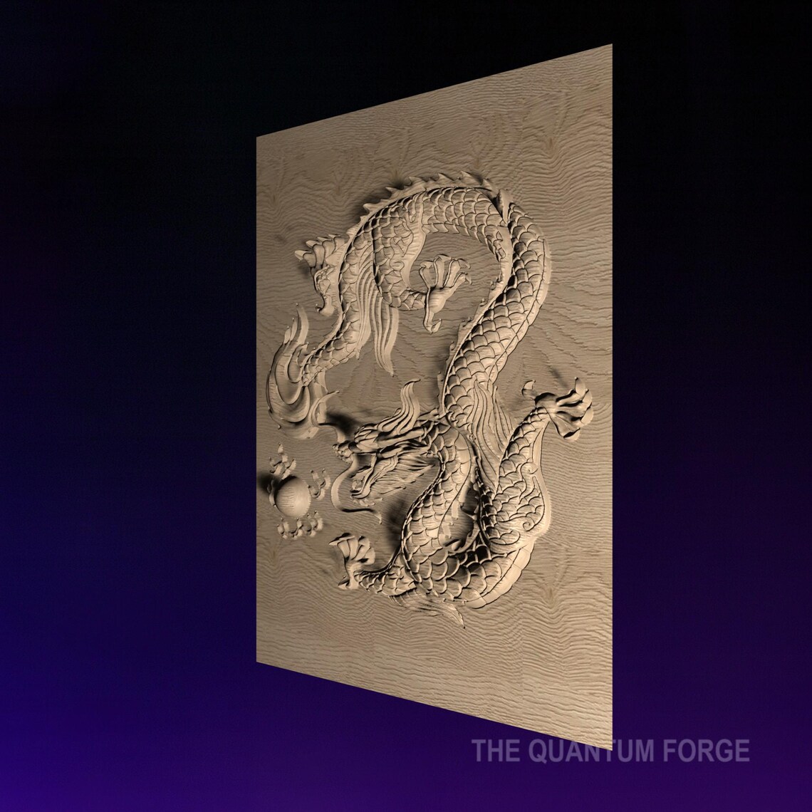 Pano Dragon STL | 3D CNC STL File | Digital Download | Vcarve Aspire ...