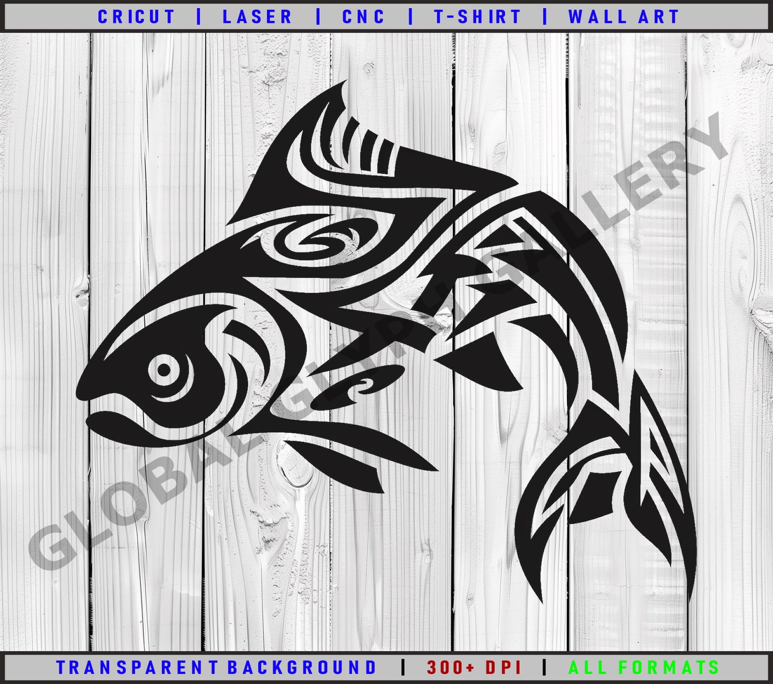 Celtic Salmon SVG | Salmon DXF | Cricut Cut File | Celtic Knot Art ...
