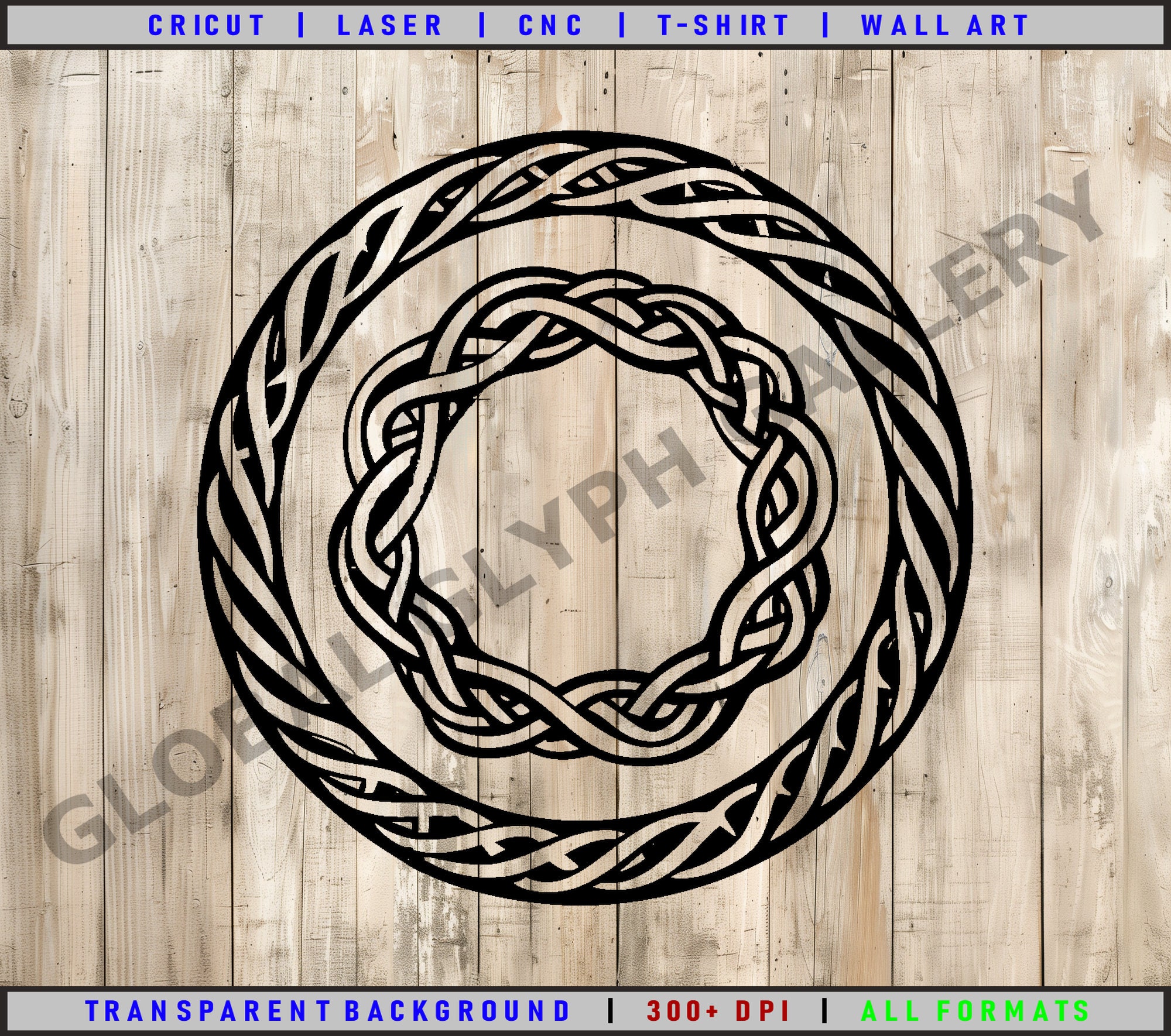 Celtic Ring Knot SVG, Set 4, Celtic Art Circle, Digital Artwork, Cricut ...