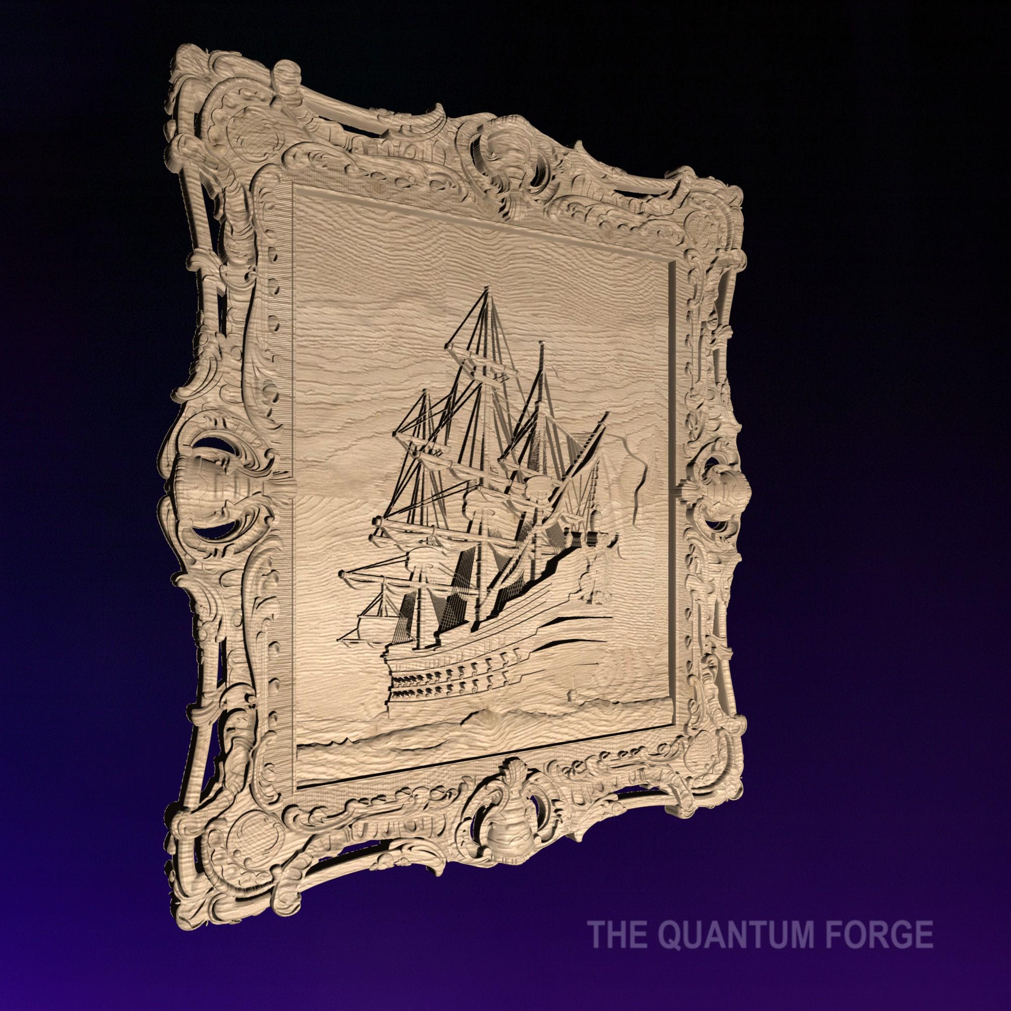 Ship STL | 3D CNC STL File | Digital Download | Vcarve Aspire Artcam ...