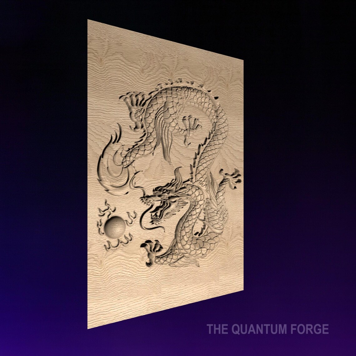 Pano Dragon STL | 3D CNC STL File | Digital Download | Vcarve Aspire ...