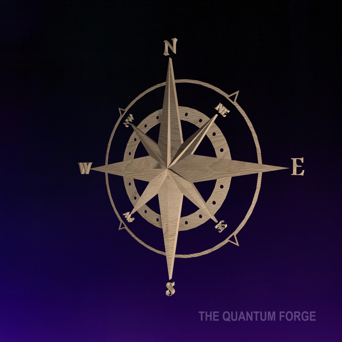 Compass STL | 3D CNC STL File | Digital Download | Vcarve Aspire Artcam ...