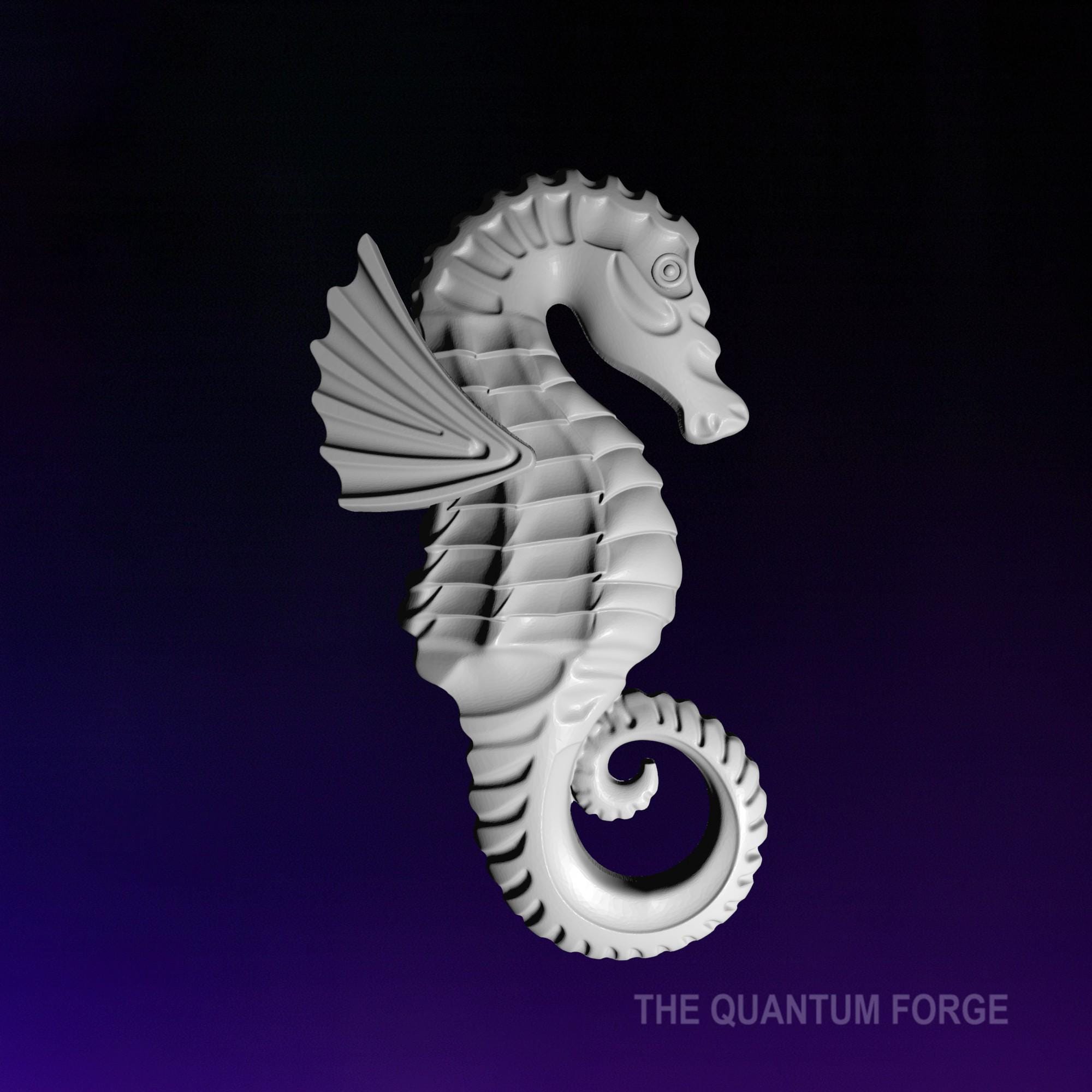 Sea Horse STL | 3D CNC STL File | Digital Download | Vcarve Aspire Artcam Cut3d Carbide Fusion ...