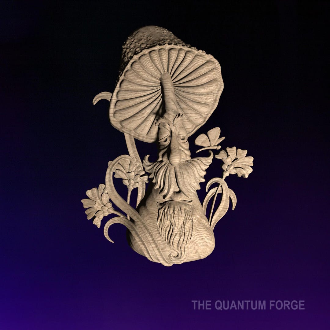 Mushroom Man STL | 3D CNC STL File | Digital Download | Vcarve Aspire ...