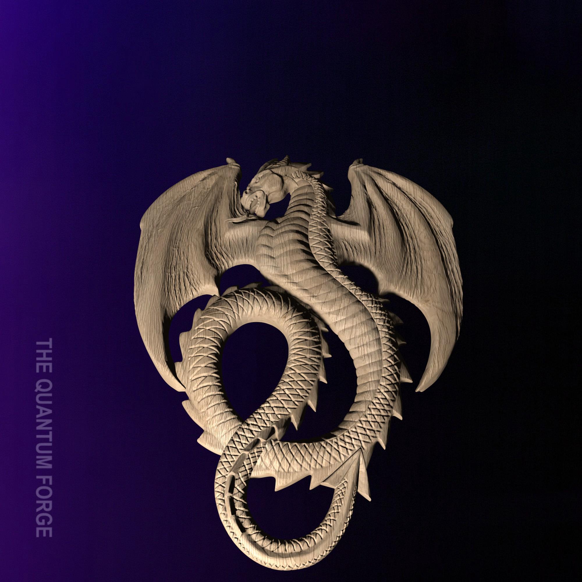 Dragon STL | 3D CNC STL File | Digital Download | Vcarve Aspire Artcam ...