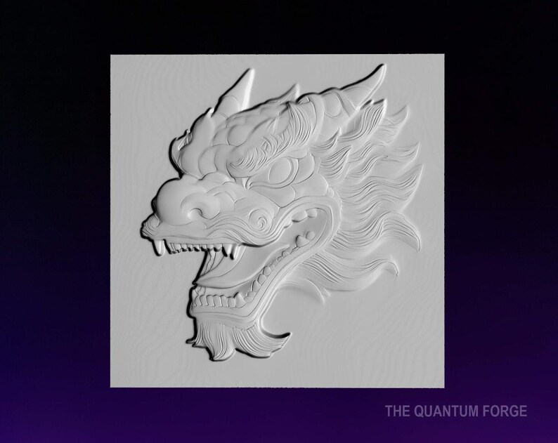 Chinese Dragon STL 3D CNC STL File Digital Download 3D Printer Model ...