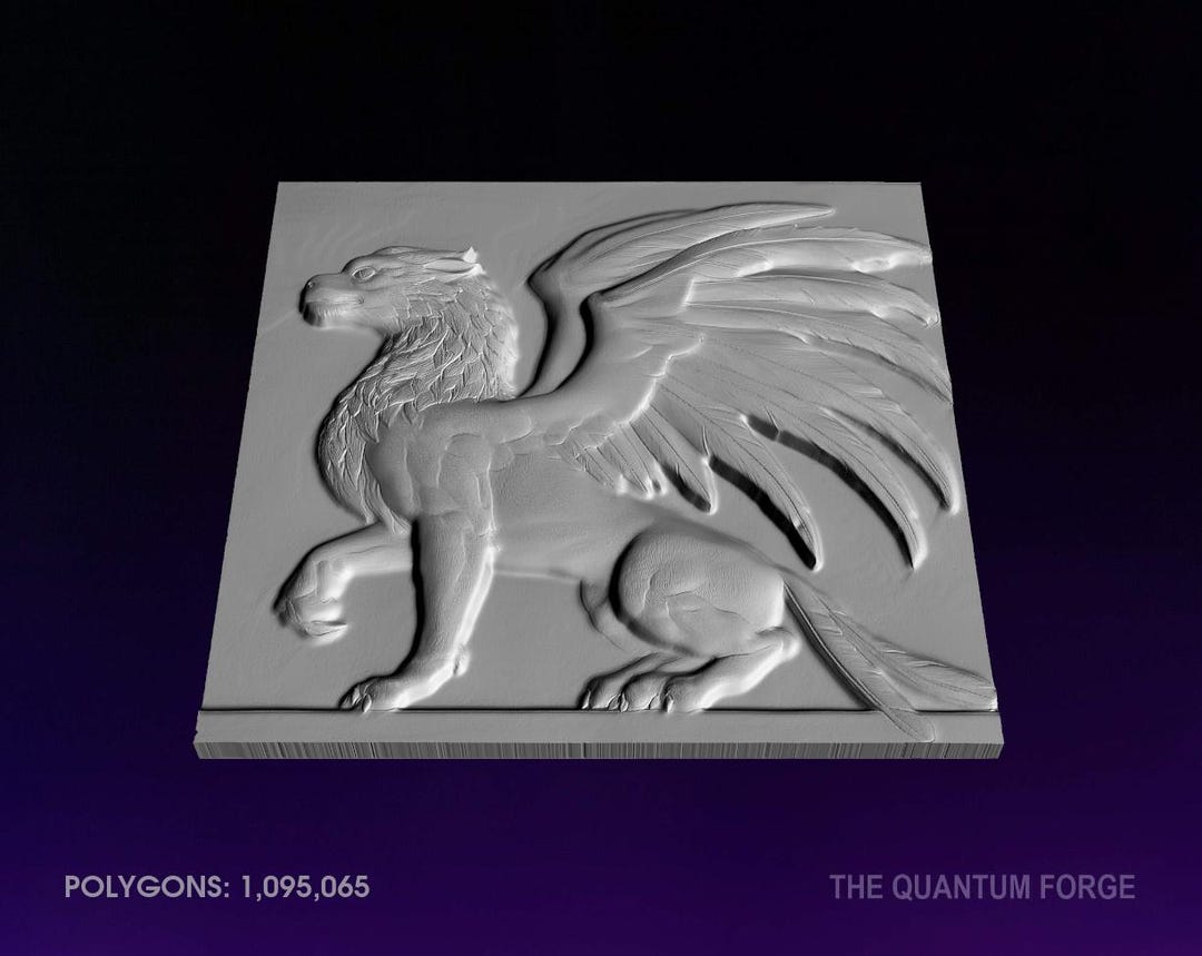 Giant Gryphon STL 3D CNC STL File Digital Download 3D Printer Model ...