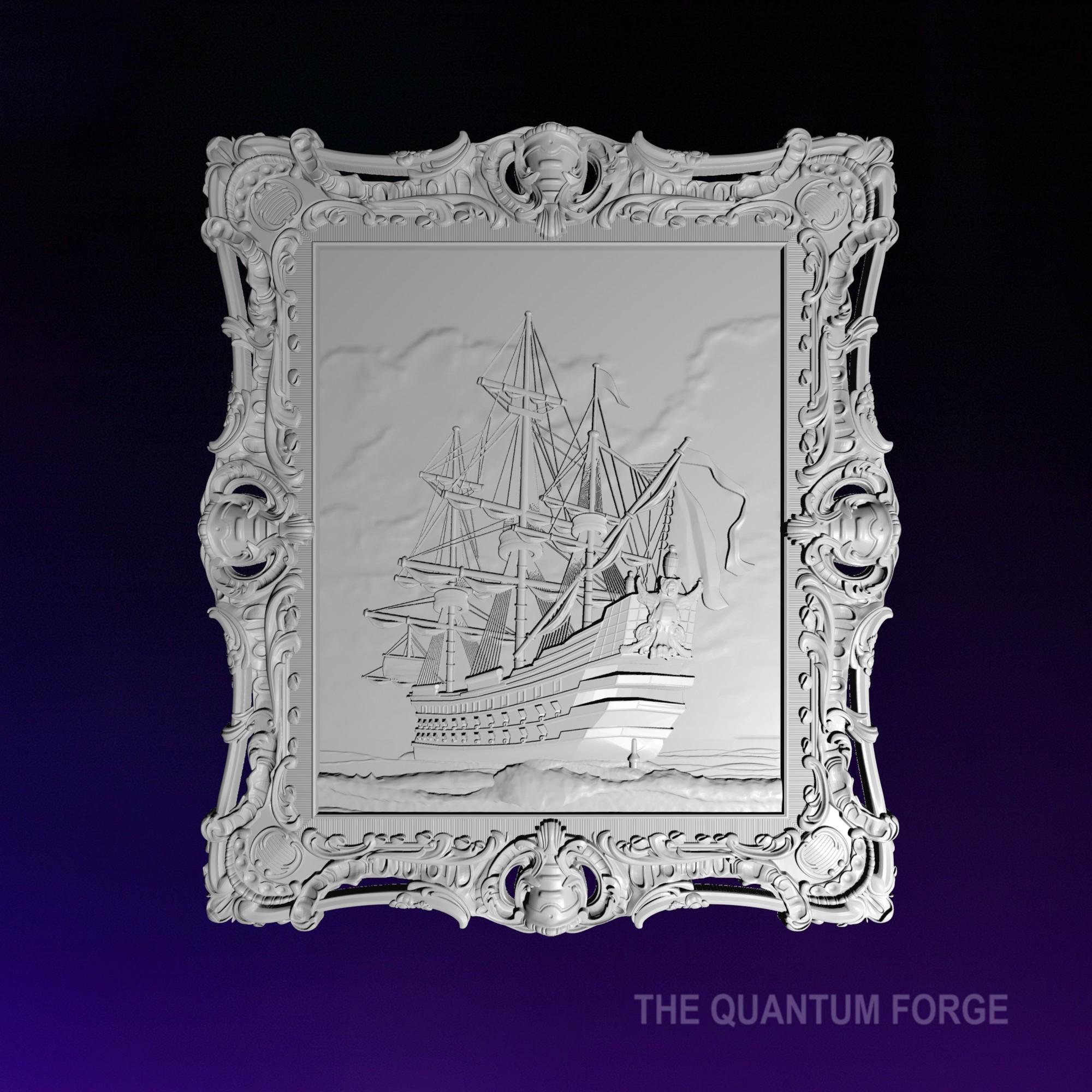 Ship STL | 3D CNC STL File | Digital Download | Vcarve Aspire Artcam ...