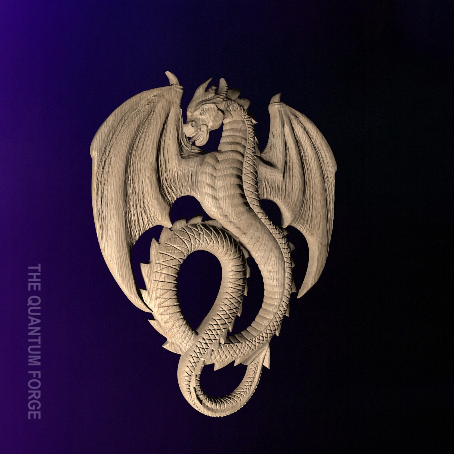 Dragon STL | 3D CNC STL File | Digital Download | Vcarve Aspire Artcam ...
