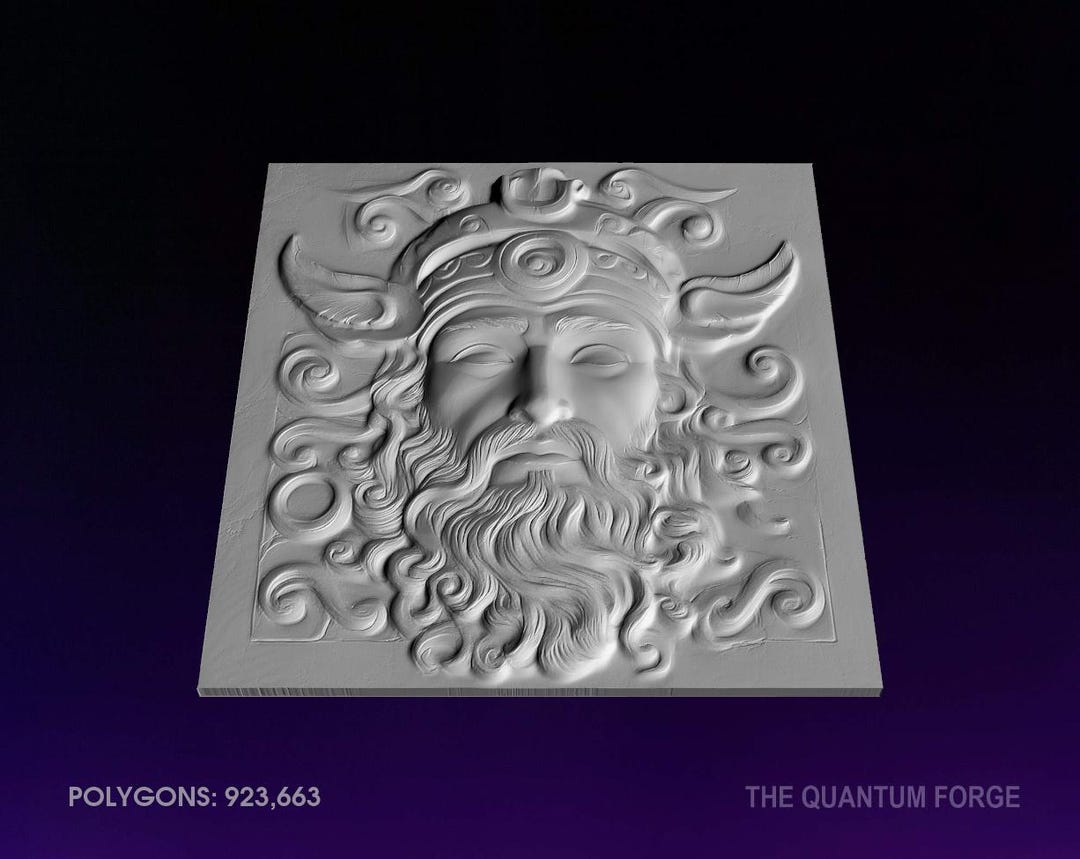 Roman God Jupiter STL 3D CNC STL File Digital Download Vcarve Aspire ...