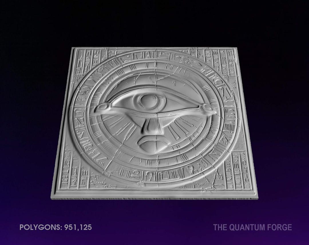 Egyptian Eye of Horus STL 3D CNC STL File Digital Download 3D Printer ...