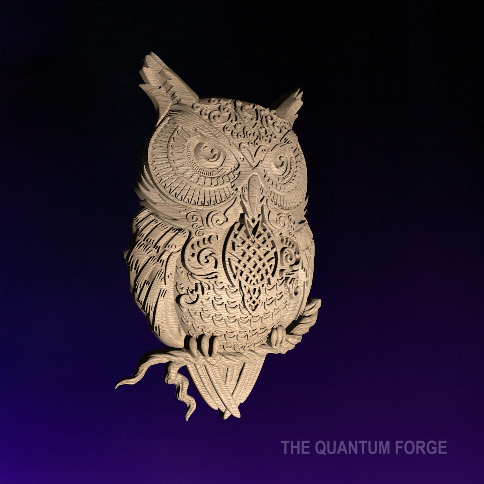 Owl Giant STL | 3D CNC STL File | Digital Download | Vcarve Aspire ...