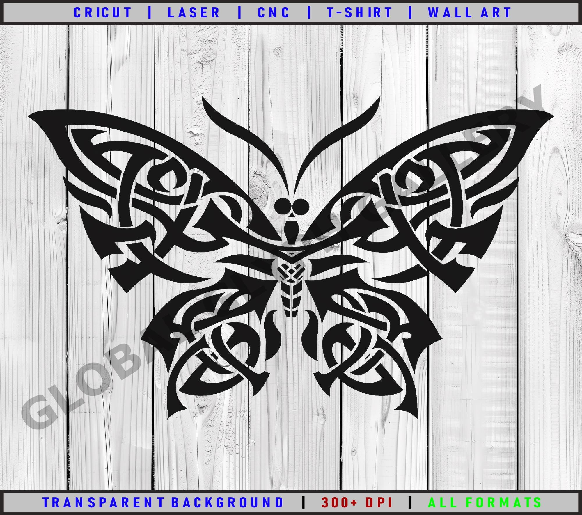 Celtic Butterfly SVG | Butterfly Knot DXF | Cricut Cut File | Celtic ...