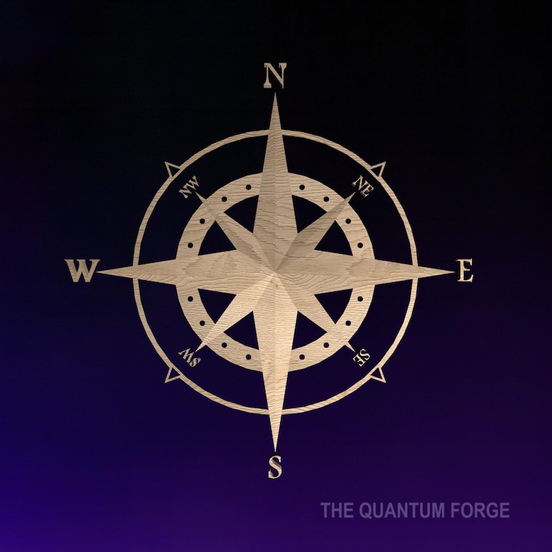 Compass STL | 3D CNC STL File | Digital Download | Vcarve Aspire Artcam ...