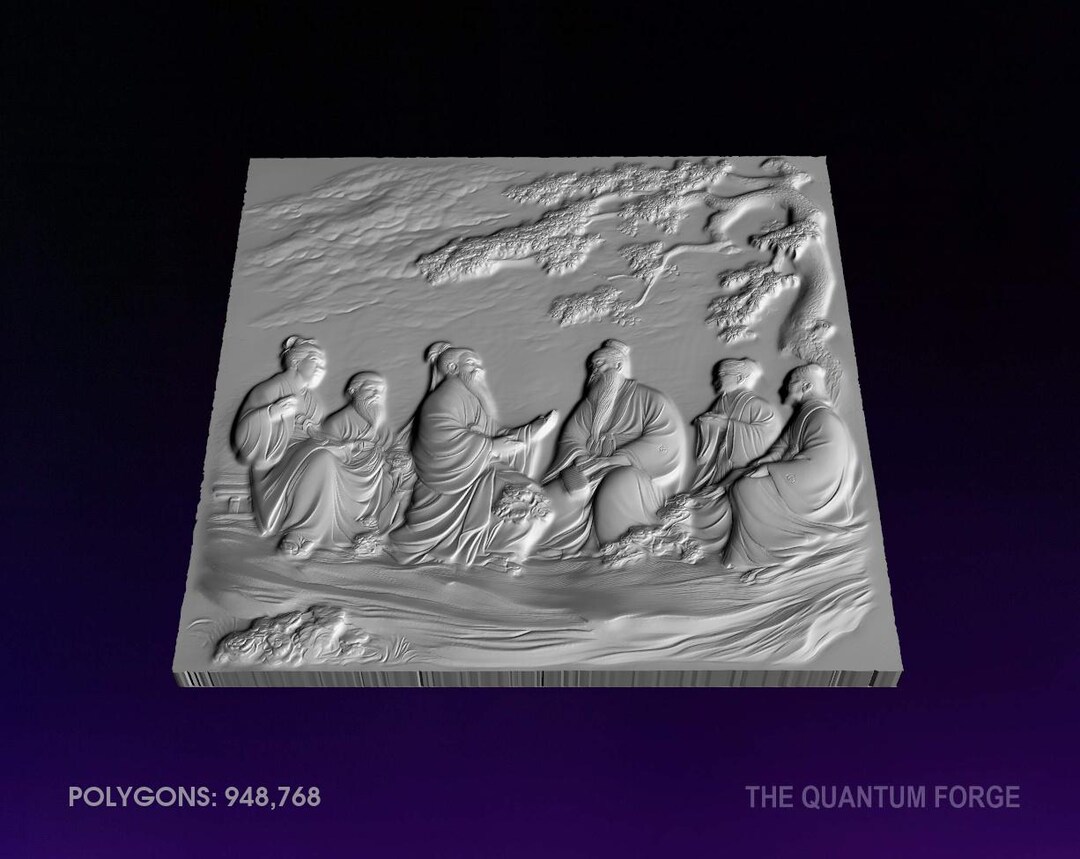 Asian Monks STL 3D CNC STL File Digital Download 3D Printer Model ...