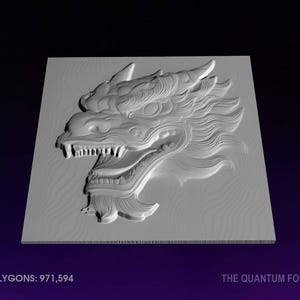 Chinese Dragon STL 3D CNC STL File Digital Download 3D Printer Model ...