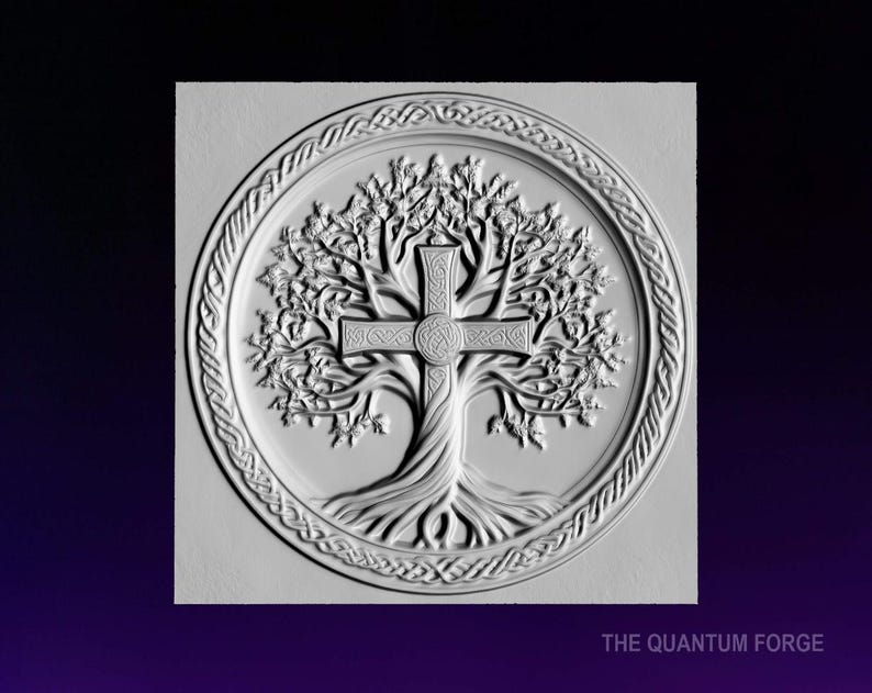 Celtic Cross Tree STL 3D CNC STL File Digital Download Vcarve Aspire ...