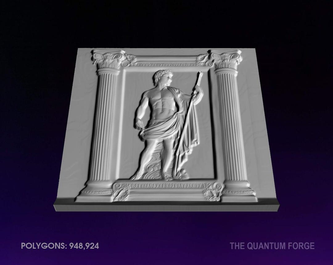 Roman Statue Pose STL 3D CNC STL File Digital Download Vcarve Aspire ...