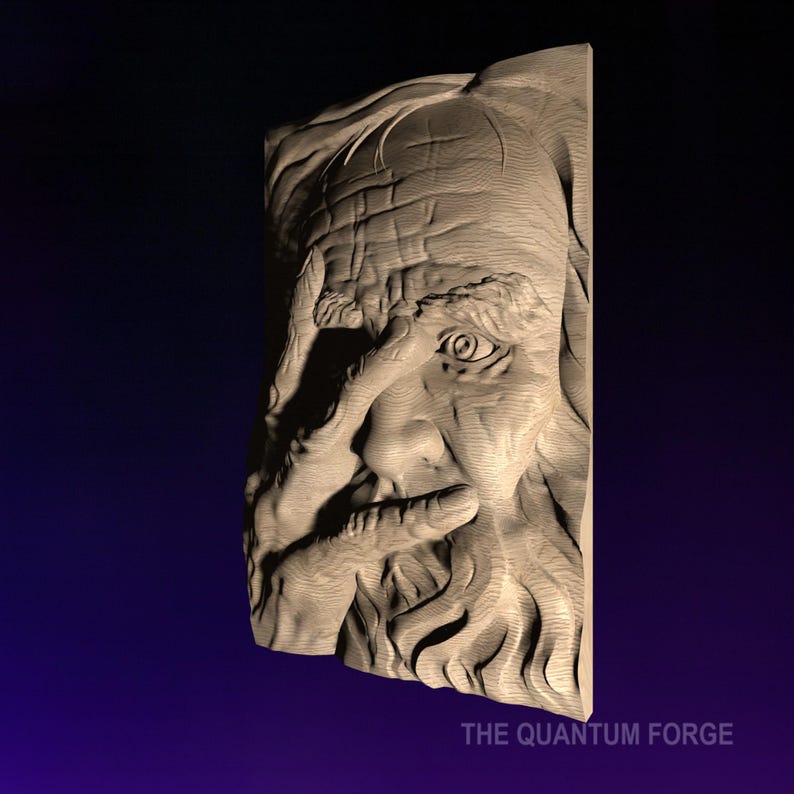Old Man STL | 3D CNC STL File | Digital Download | Vcarve Aspire Artcam ...