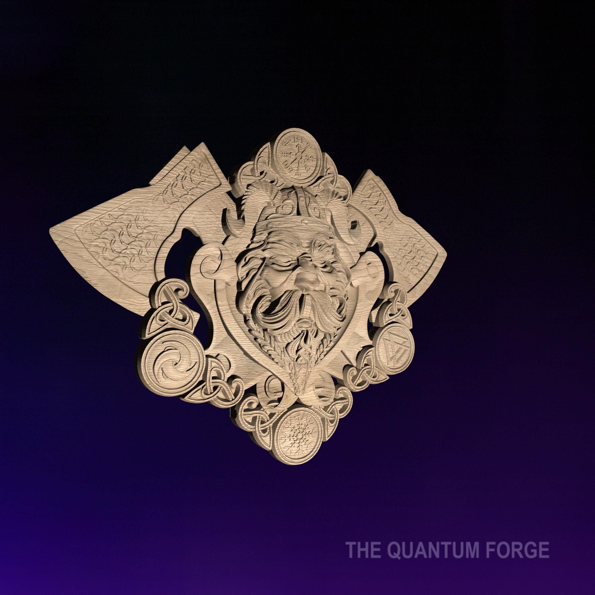 Viking Axe STL 3D CNC STL File Digital Download Vcarve Aspire Artcam ...