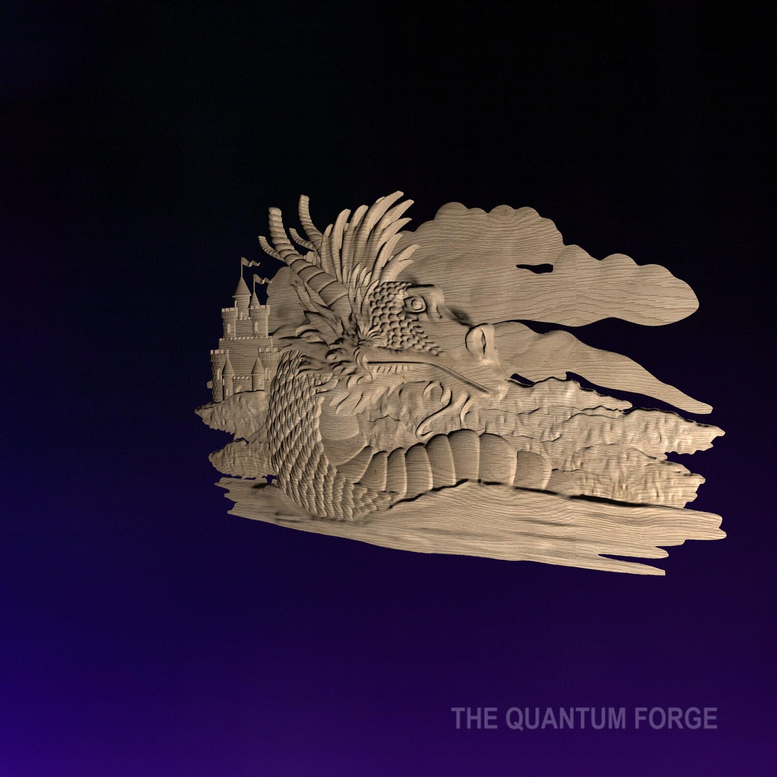 Dragon Castle STL | 3D CNC STL File | Digital Download | Vcarve Aspire ...