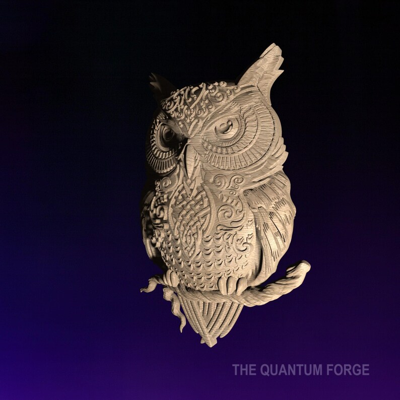 Owl Giant STL | 3D CNC STL File | Digital Download | Vcarve Aspire ...