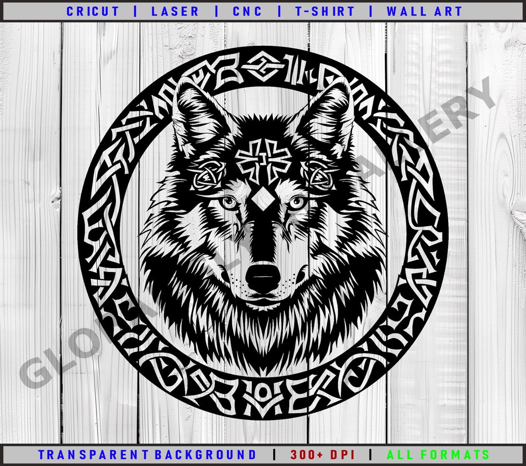 Celtic Wolf SVG | Wolf DXF | Cricut Cut File | Celtic Knot Art ...
