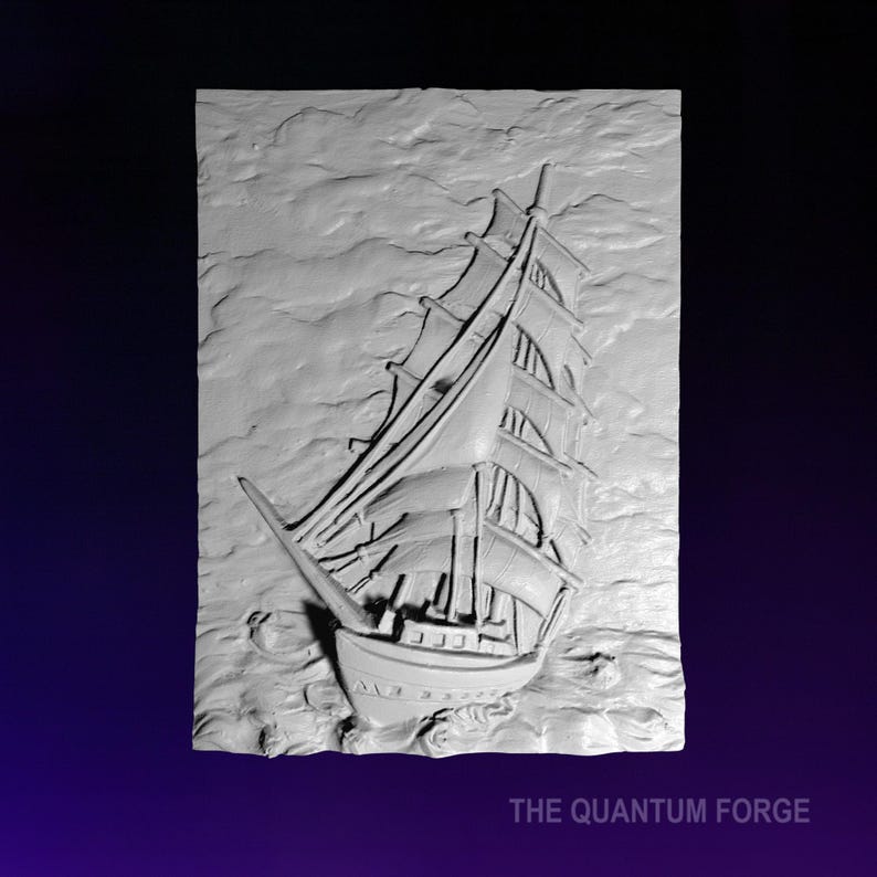 Ship STL | 3D CNC STL File | Digital Download | Vcarve Aspire Artcam ...