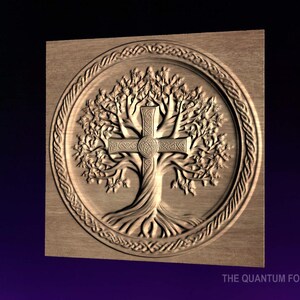 Celtic Cross Tree STL 3D CNC STL File Digital Download Vcarve Aspire ...