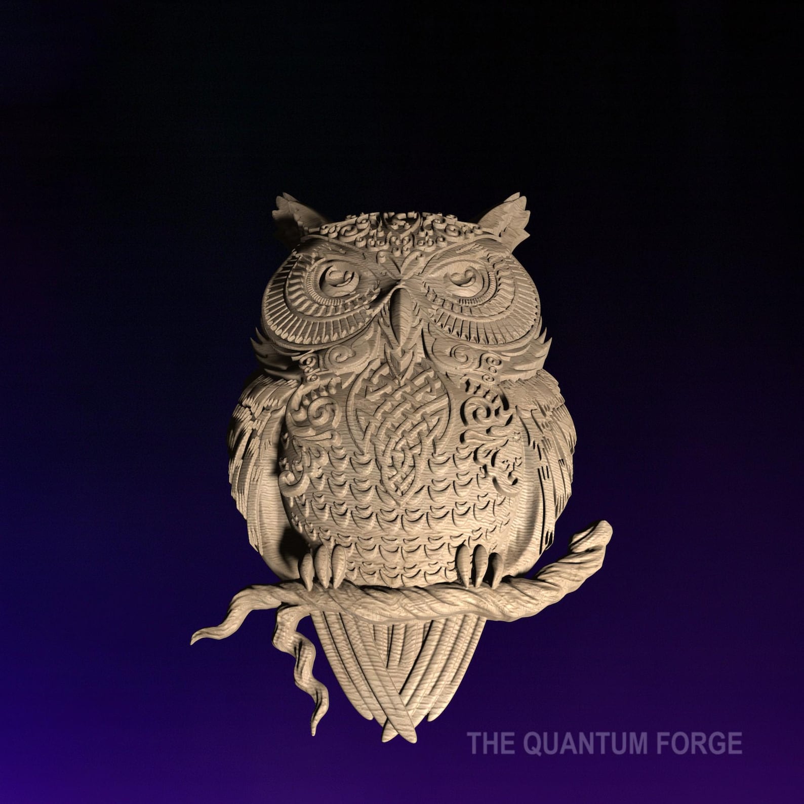 Owl Giant STL | 3D CNC STL File | Digital Download | Vcarve Aspire ...