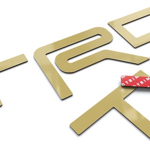 Domed 3D Raised Letters Inserts Compatible With TRD Pro Skid Plate ...