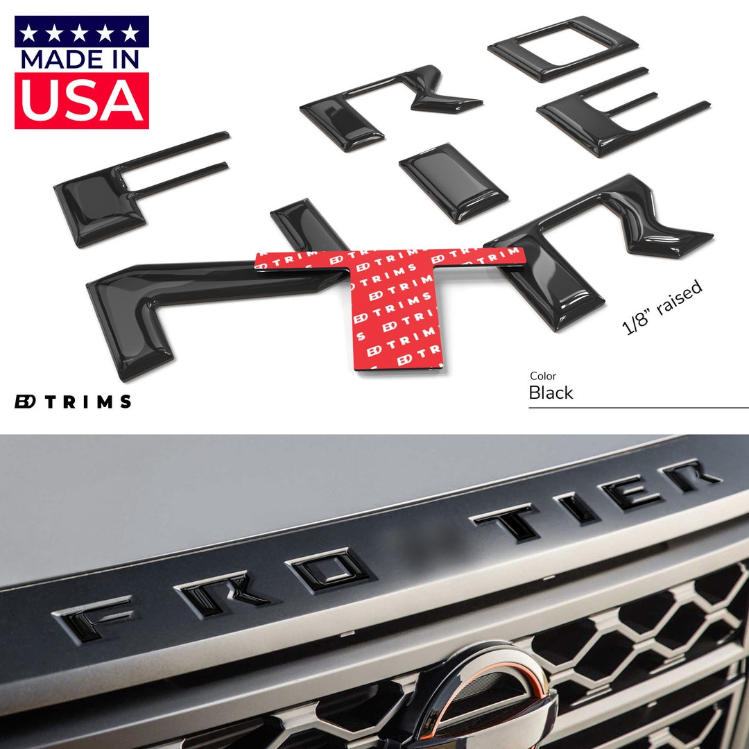 Domed 3D Raised Letters Inserts Compatible With Nissan Frontier 2022 ...
