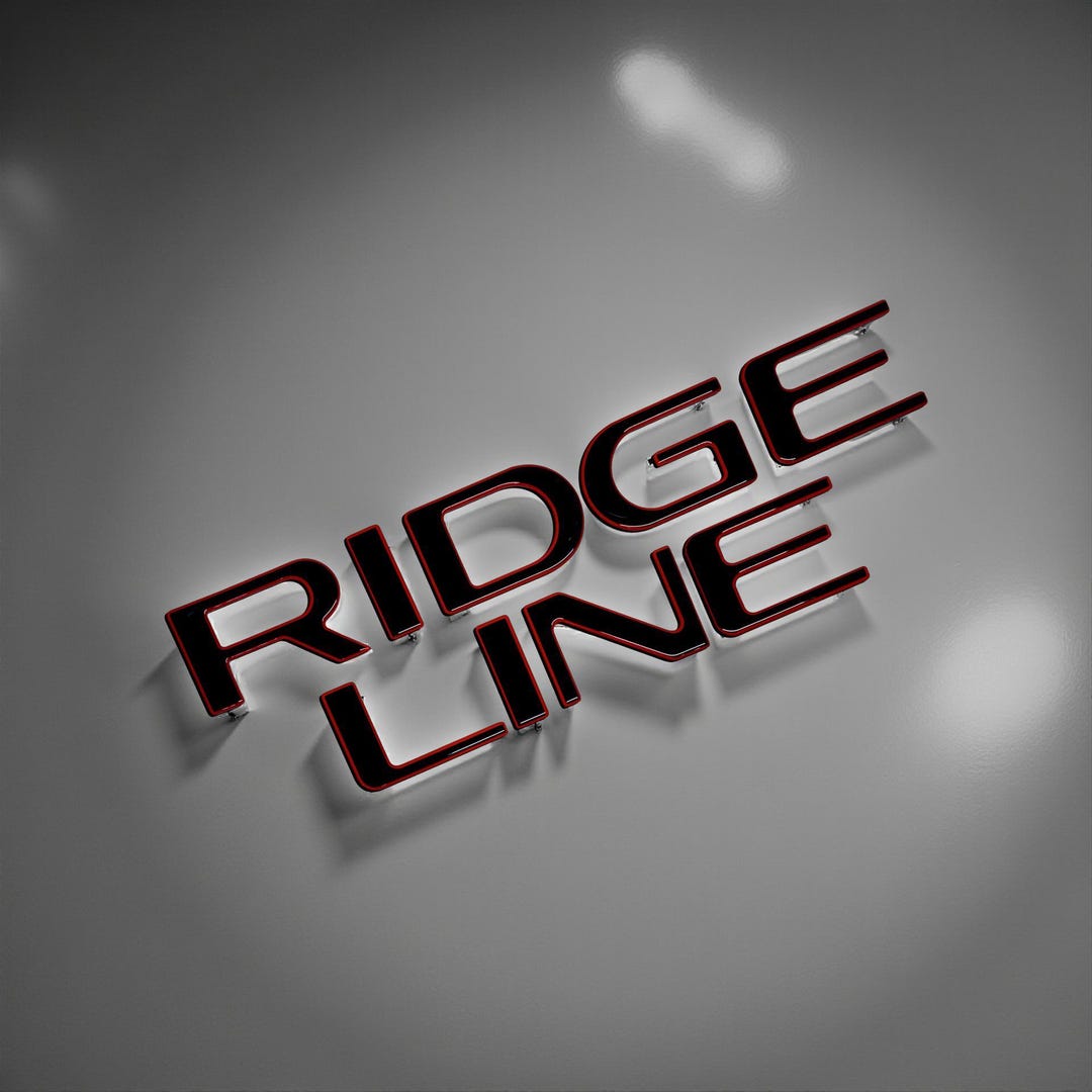 Bdtrims | 3D Domed Letters Inserts Compatible With Honda Ridgeline 2022 ...