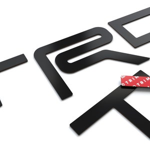 Domed 3D Raised Letters Inserts Compatible With TRD Pro Skid Plate ...