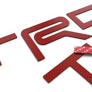 Domed 3D Raised Letters Inserts Compatible With TRD Pro Skid Plate ...