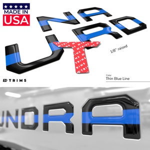 Domed 3D Raised Letters Inserts Compatible With TUNDRA 2022-2024 FRONT ...